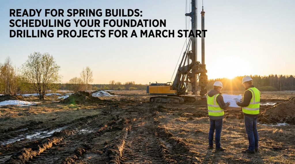 How to Schedule Foundation Drilling Projects for a March Start: 7-Step ...